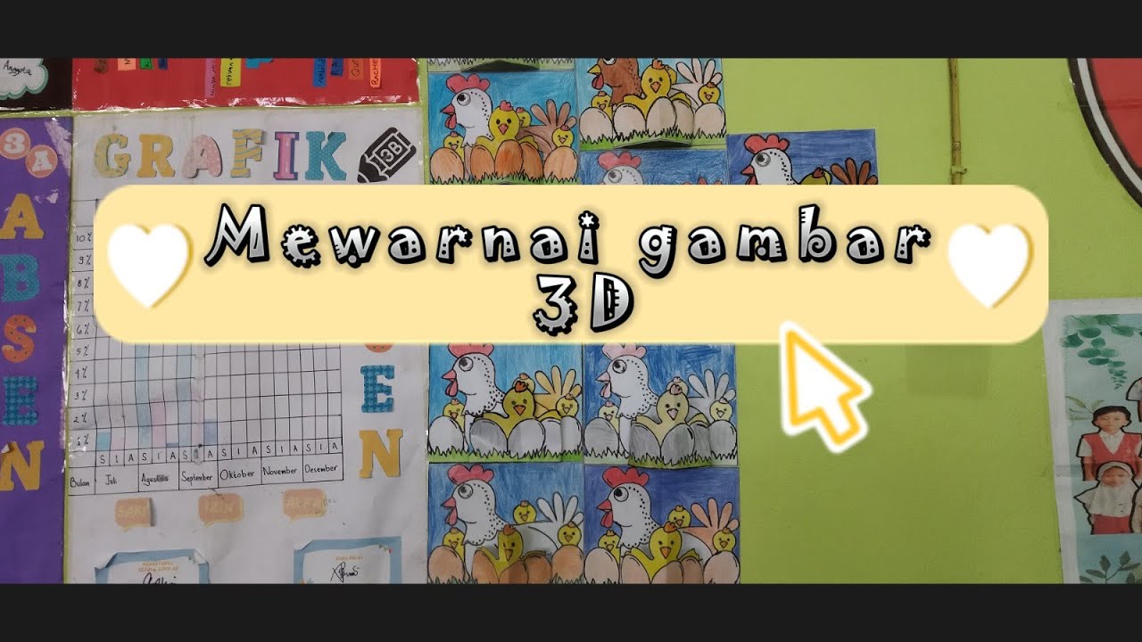 Mewarnai gambar 3D Kelas 3 - YouTube