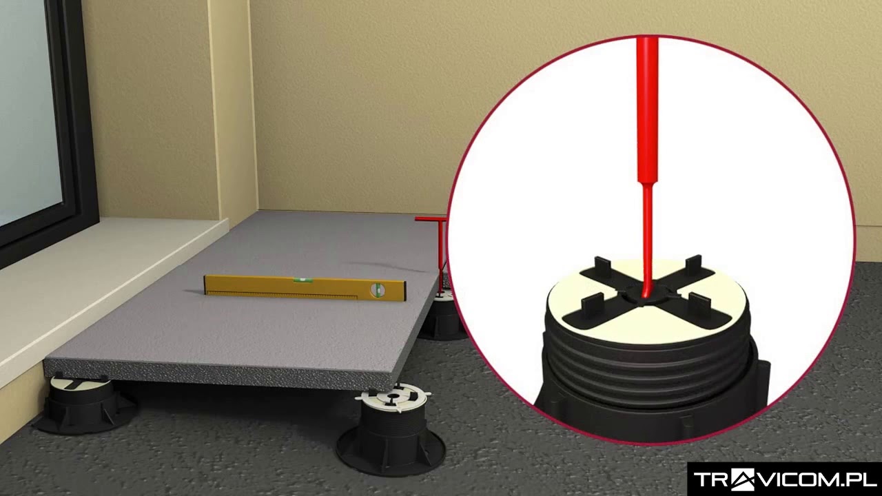 Montaż Taras Wentylowany Podniesiony - YouTube