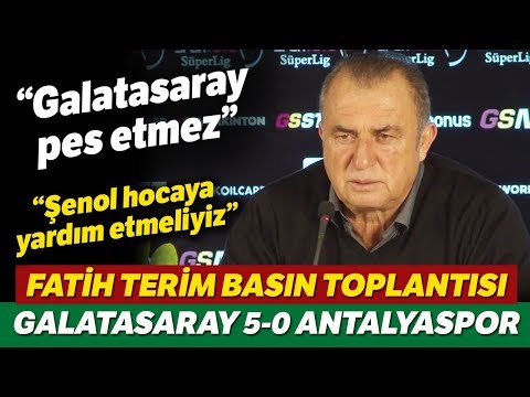 Fatih Terim Basın Toplantısı | Galatasaray 5-0 Antalyaspor