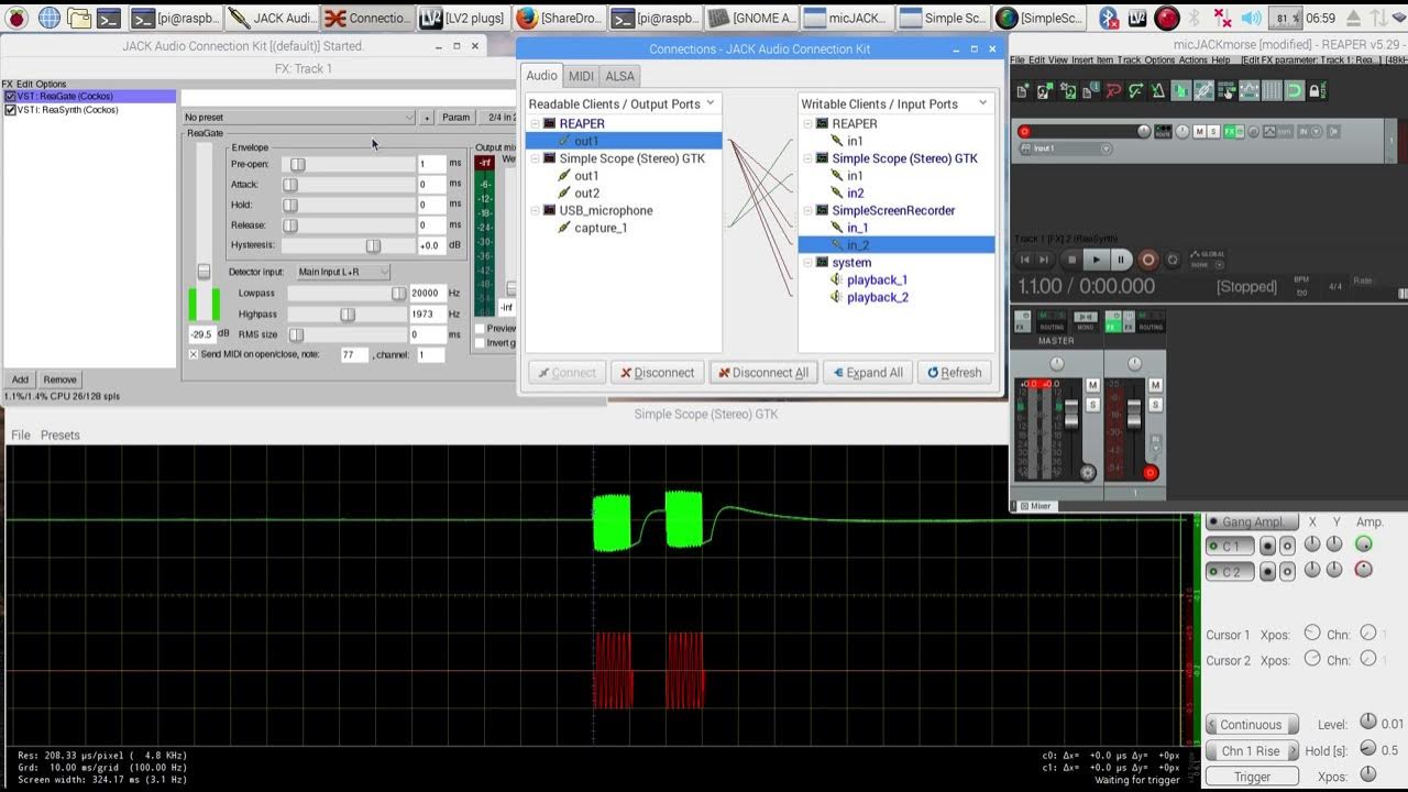 Key a Raspberry Pi - sine wave code practice oscillator - with your CW ...