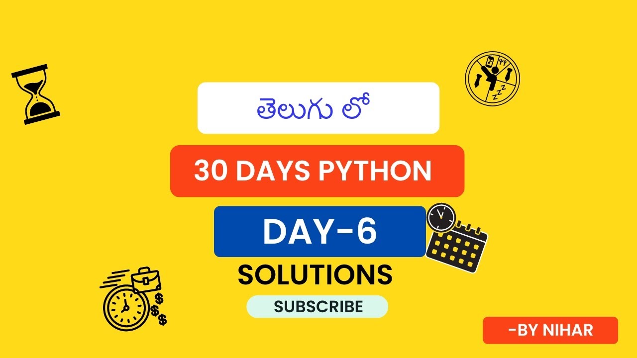 30 Days Python Day 6 Solutions 6 Youtube