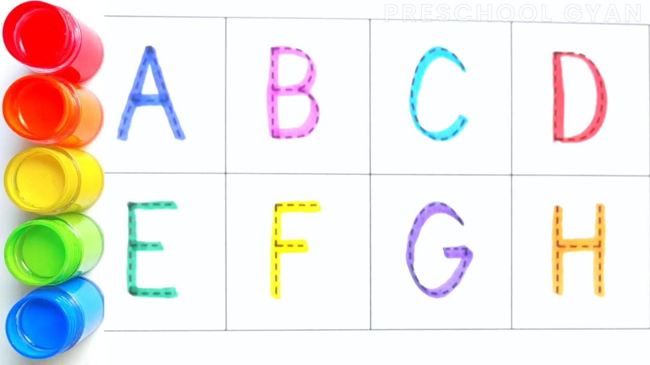 Kids ABCD | Trace Letters A to Z | A for Ant | B for Boy | Dotted ABC ...