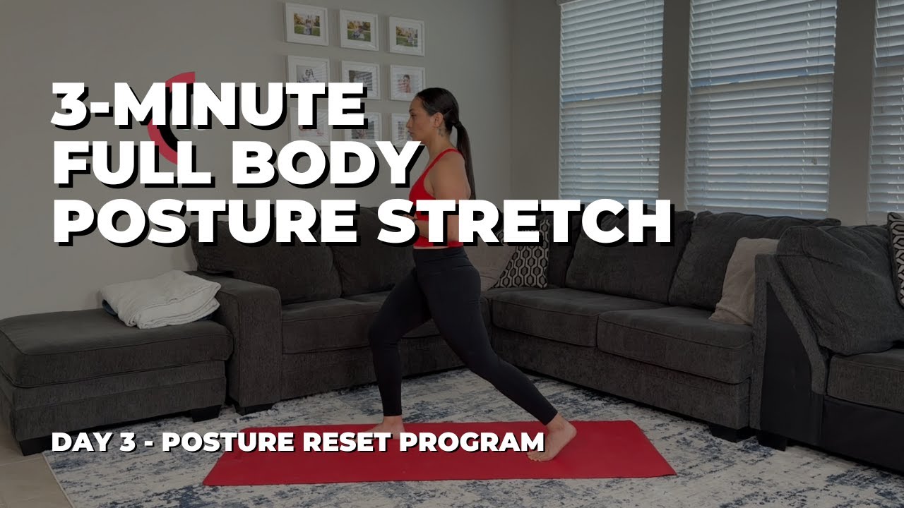 3-Minute Full Body Posture Stretch Routine - YouTube