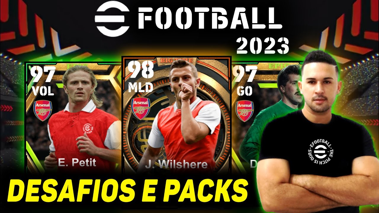 DESAFIOS E PACKS NO EFOOTBALL 2023 MOBILE - YouTube