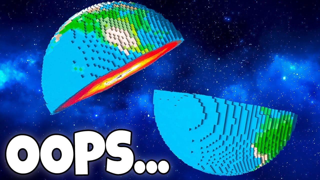 When you cut the Earth in half... - YouTube