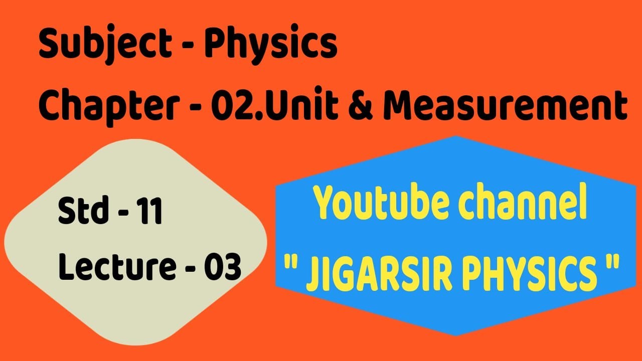 Class 11 || Physics || Unit & Measurement 03 || Unit convertation ...