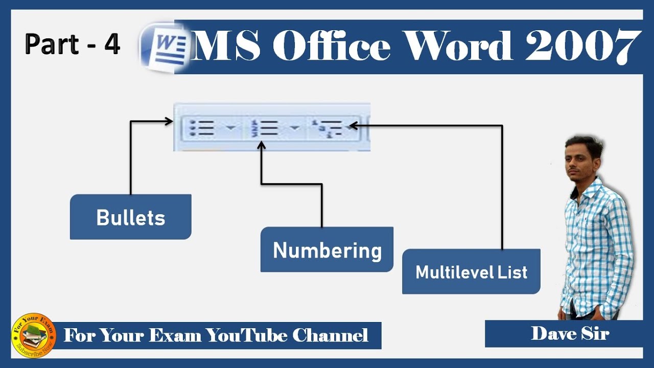 How To Use Bullets And Numbers In Microsoft Word PART 4 YouTube How To Use Bullets And Numbers In Microsoft Word PART 4 YouTube