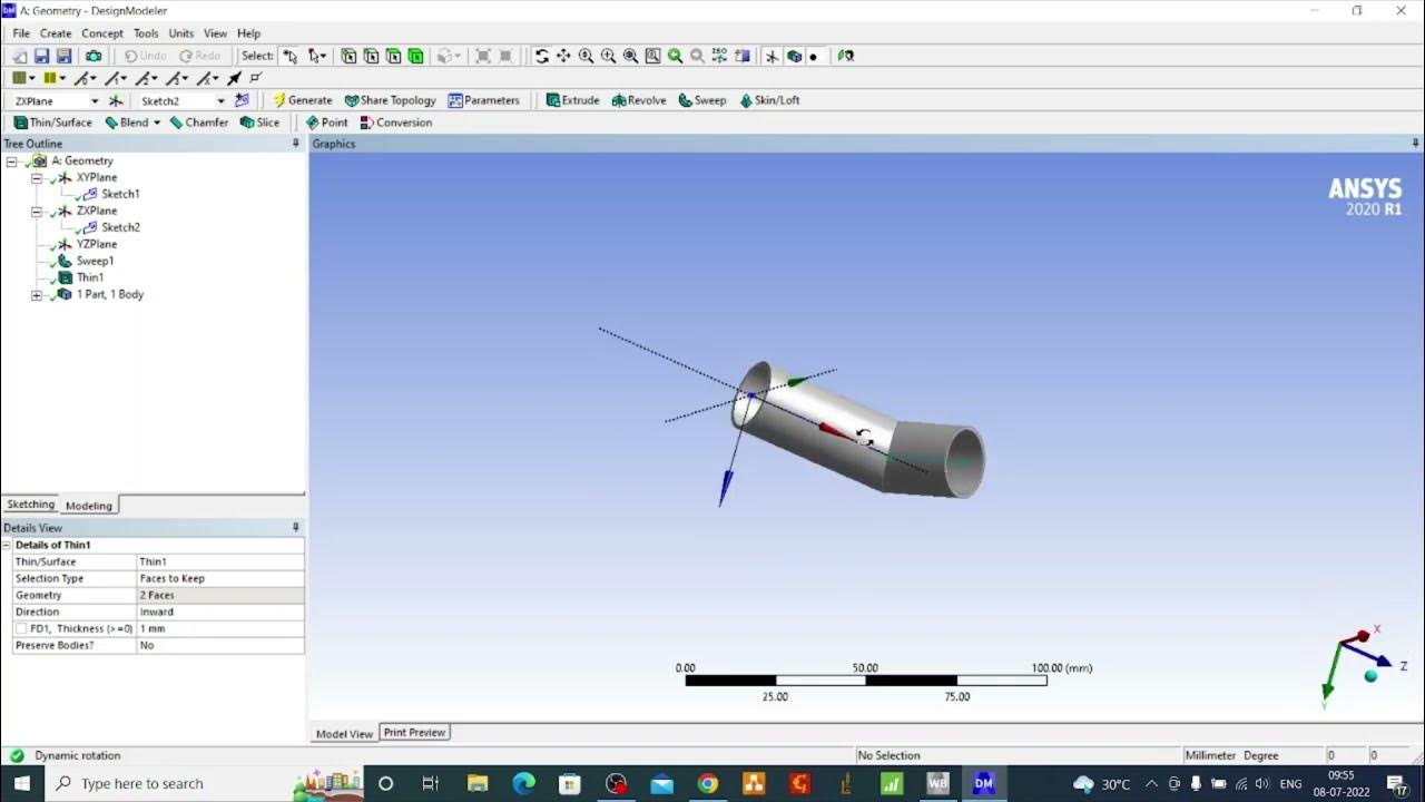 Design of Pipe Elbow in Ansys Workbench | Pipe Jointer | Basic Ansys Tutorial | Workbench - YouTube