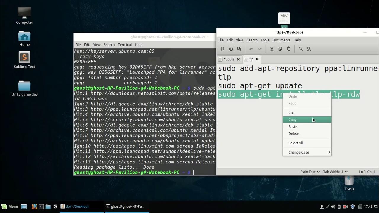 Fix Laptop OverHeating in Linux(Ubuntu, Linux Mint) | How to install TLP in Linux - YouTube