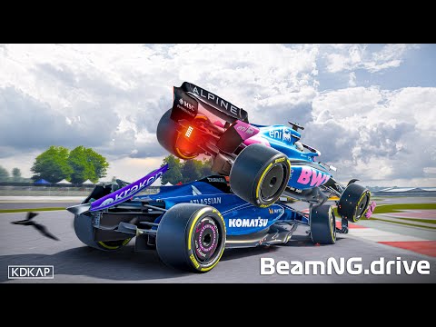 Realistic Formula Car Crashes#28 | BeamNG.drive | F1 2025 MOD