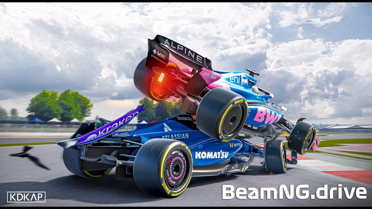 Realistic Formula Car Crashes#28 | BeamNG.drive | F1 2025 MOD - YouTube