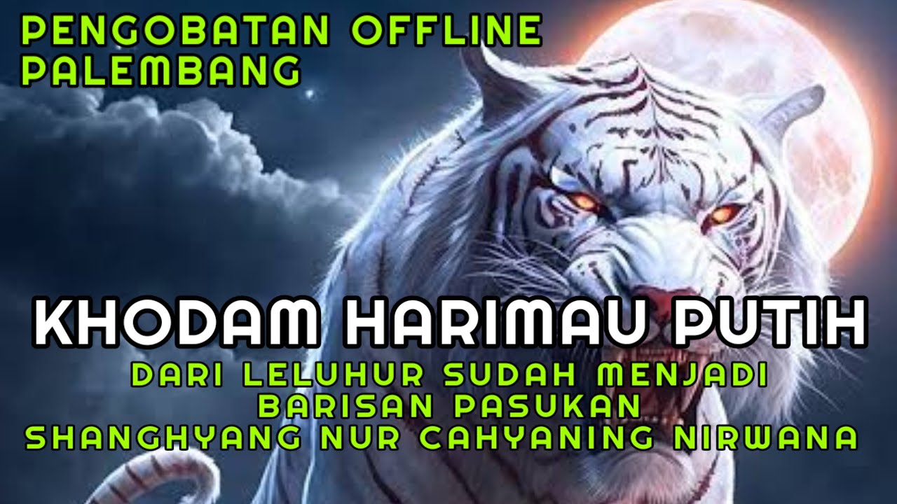 KHODAM HARIMAU PUTIH MENJADI BARISAN SHANGHYANG NUR CAHYANING NIRWANA # ...