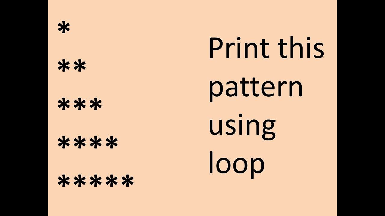 Print Triangular Pattern Using Nested Loop Youtube 9502