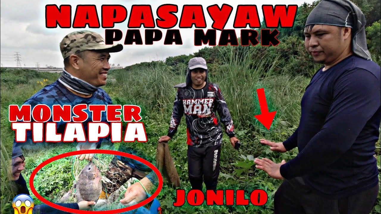 Giant Monster Tilapia Napasayaw Sa Malalaking Huli Catch And Cook Youtube