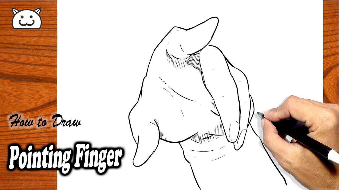 How to Draw Pointing Finger - YouTube