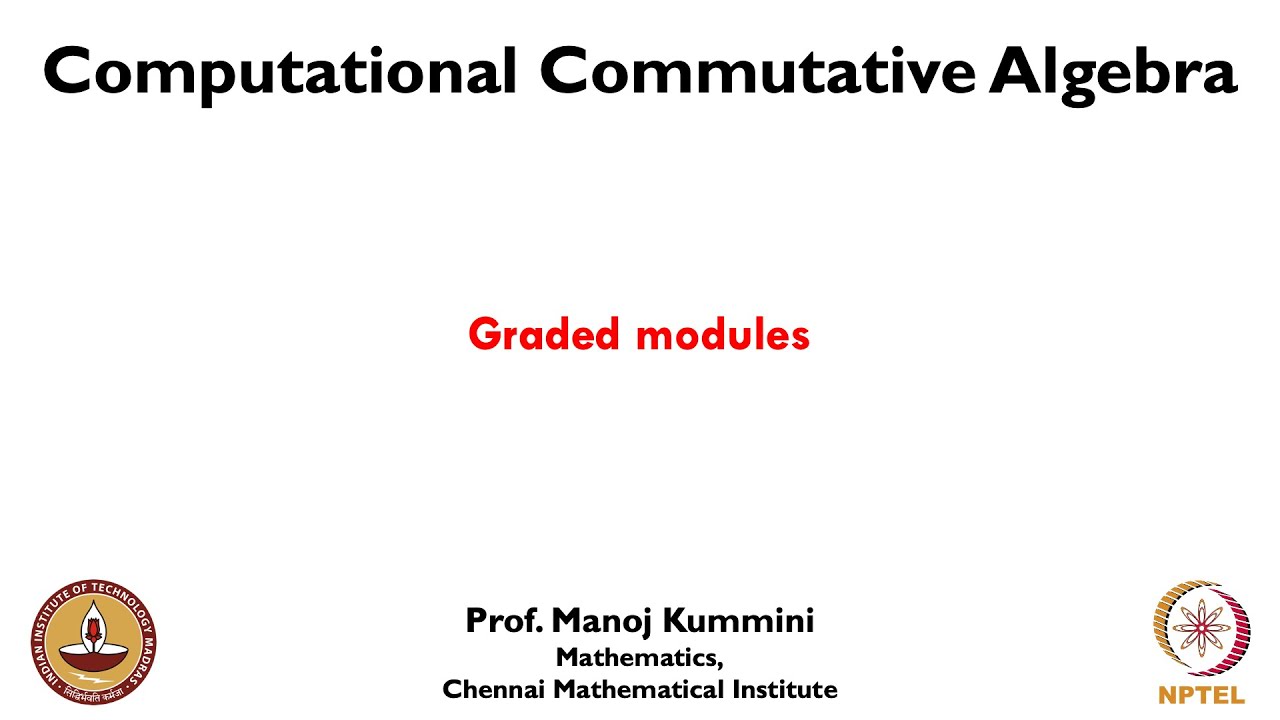 Mod08lec37 Graded Modules YouTube Mod08lec37 Graded Modules YouTube