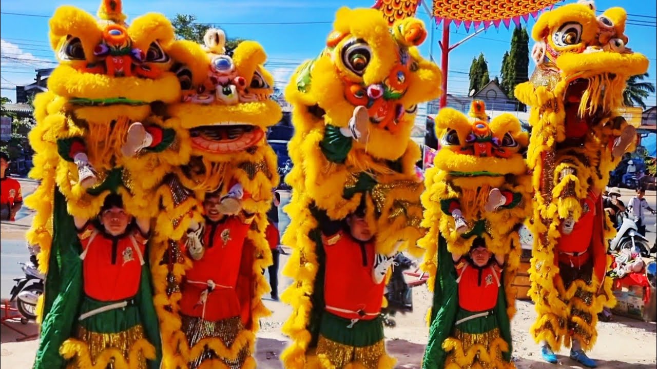 Múa Lân Cực Hay 2024 / Đánh Trống Múa Lân Ông Địa / Lân Sư Rồng / Múa ...