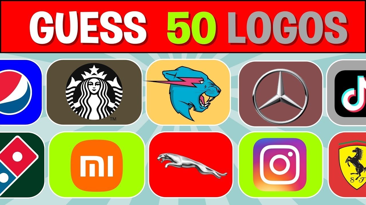 Guess The logo Quiz | Can You Guess the 50 logos? - YouTube