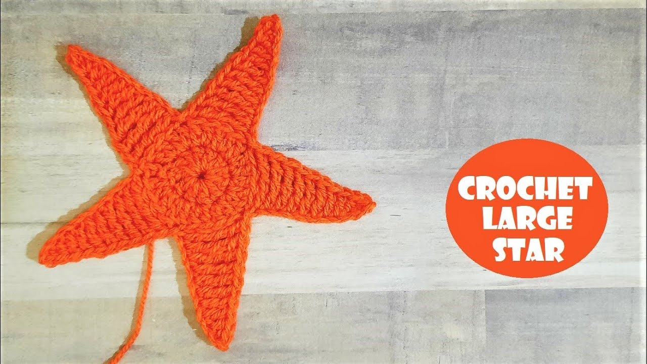Crochet Large Star | Crochet With Samra - YouTube