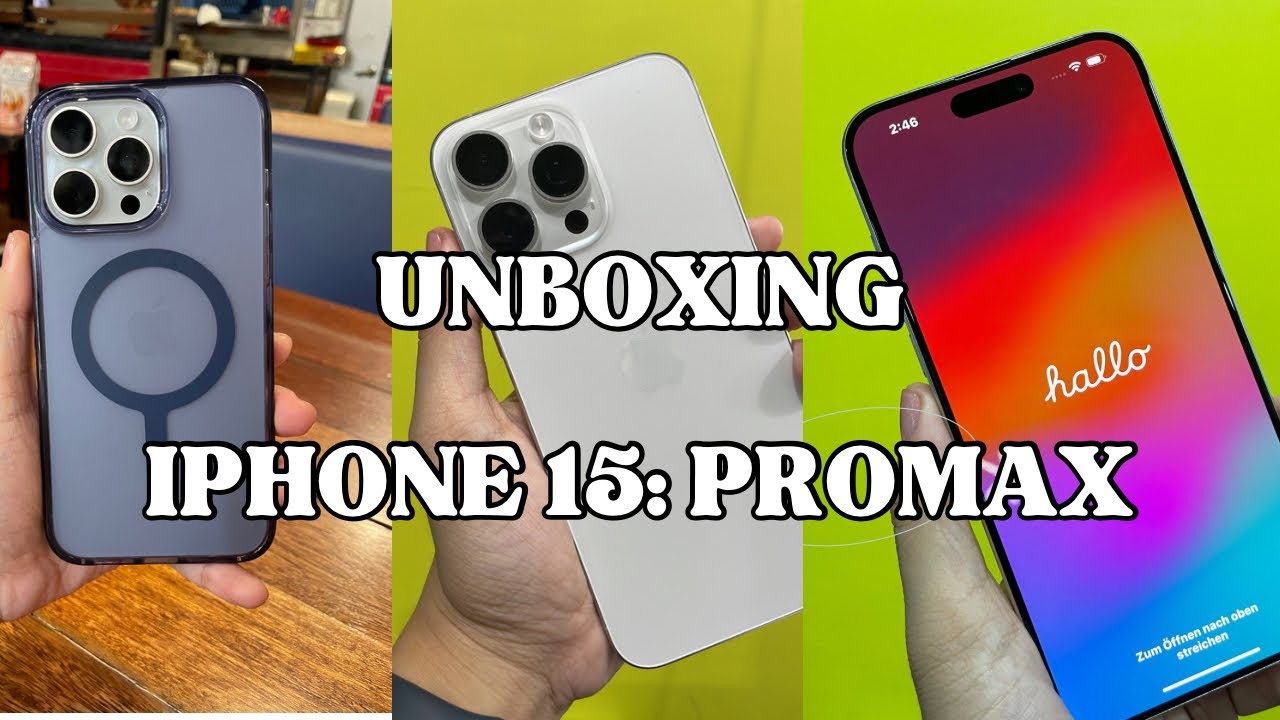 Unboxing the new Iphone 15 Promax White - YouTube