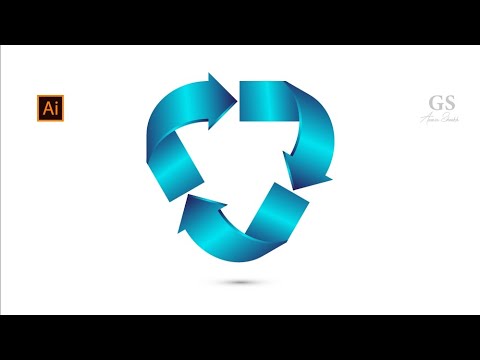 How to Create a Recycle Logo in Adobe Illustrator - Super Easy ...