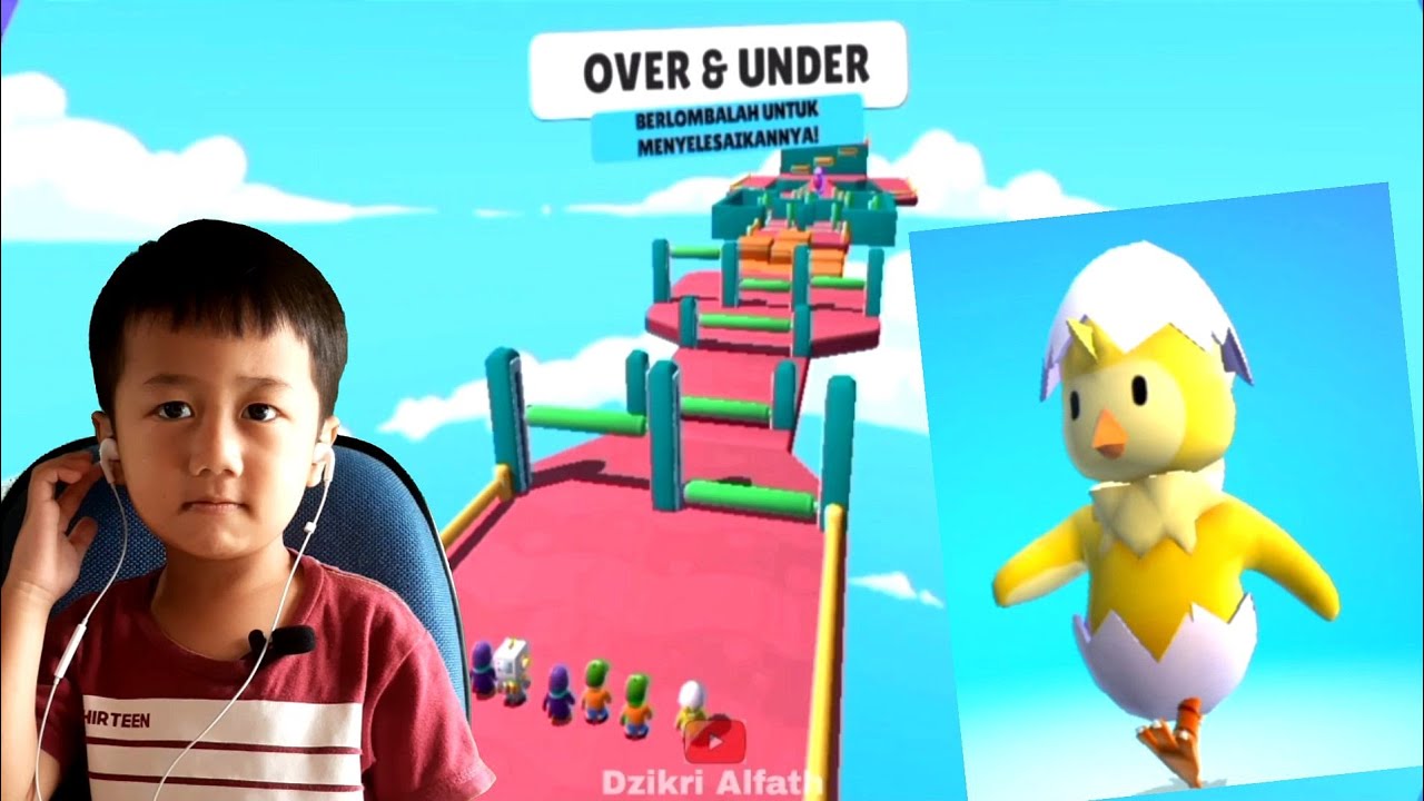 RONDE OVER & UNDER STUMBLE GUYS | PAKAI SKIN HATCHLING LUCU | DZIKRI ALFATH - YouTube