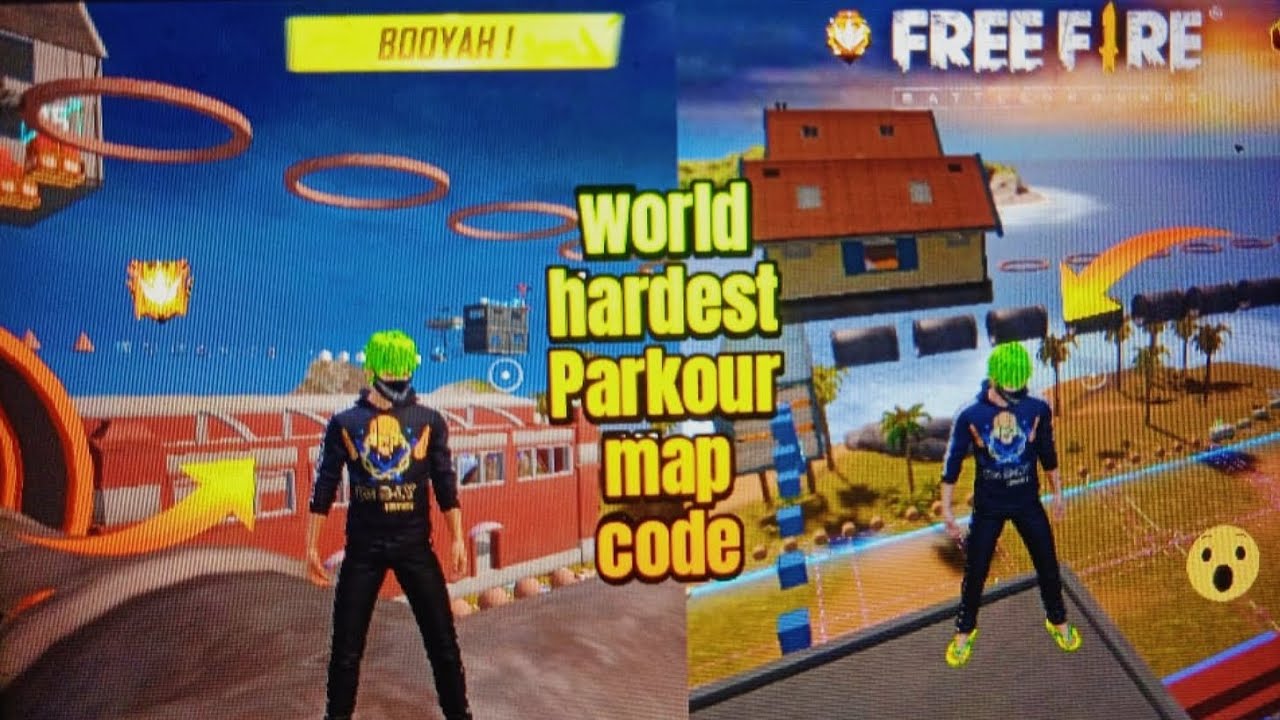 Free Fire World Hardest Craftland Parkour Map Code 2024 | FF Parkour ...