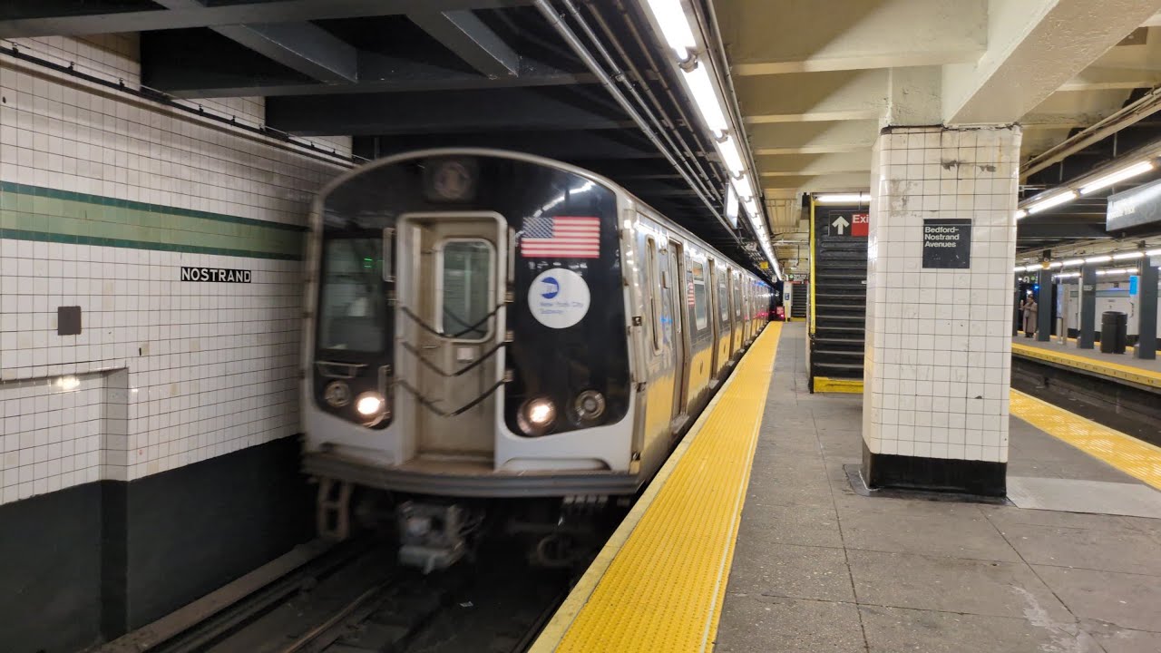 NYC Subway: R179 Transfer on the G Line at Bedford Nostrand - YouTube