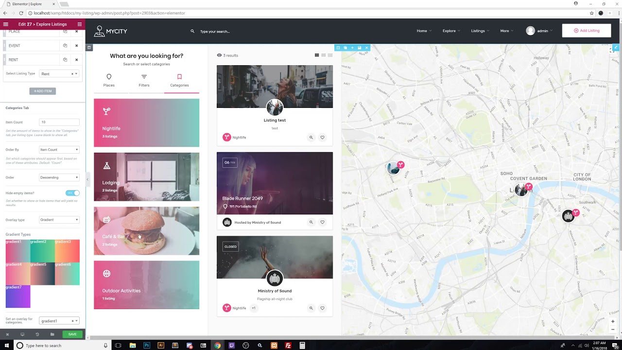 Explore Page