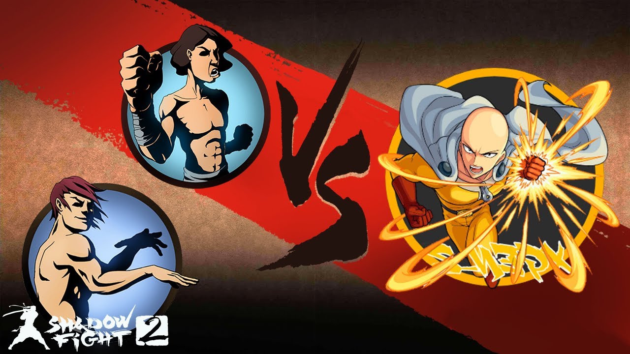 Shadow Fight 2 Monkey And Kenji Vs Saitama - One Punch Man - YouTube