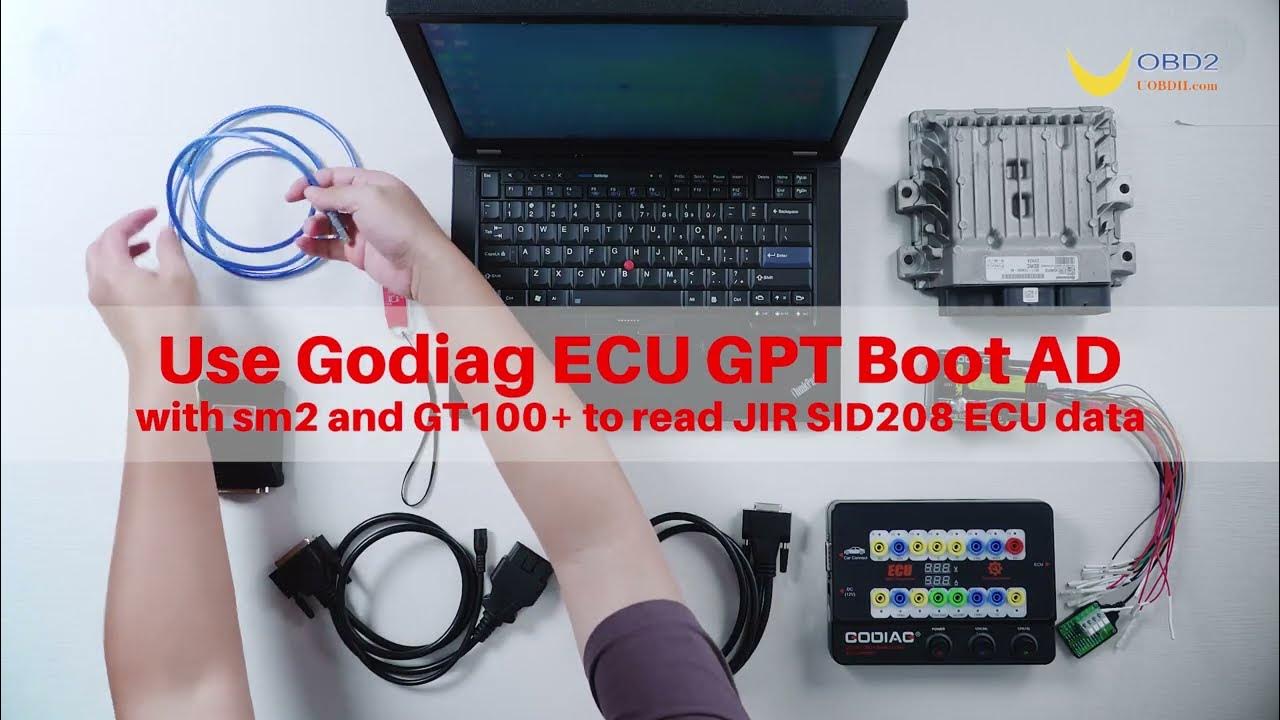 Godiag ECU GPT Boot AD with sm2 and GT100+ read JLR SID208 ECU data ...