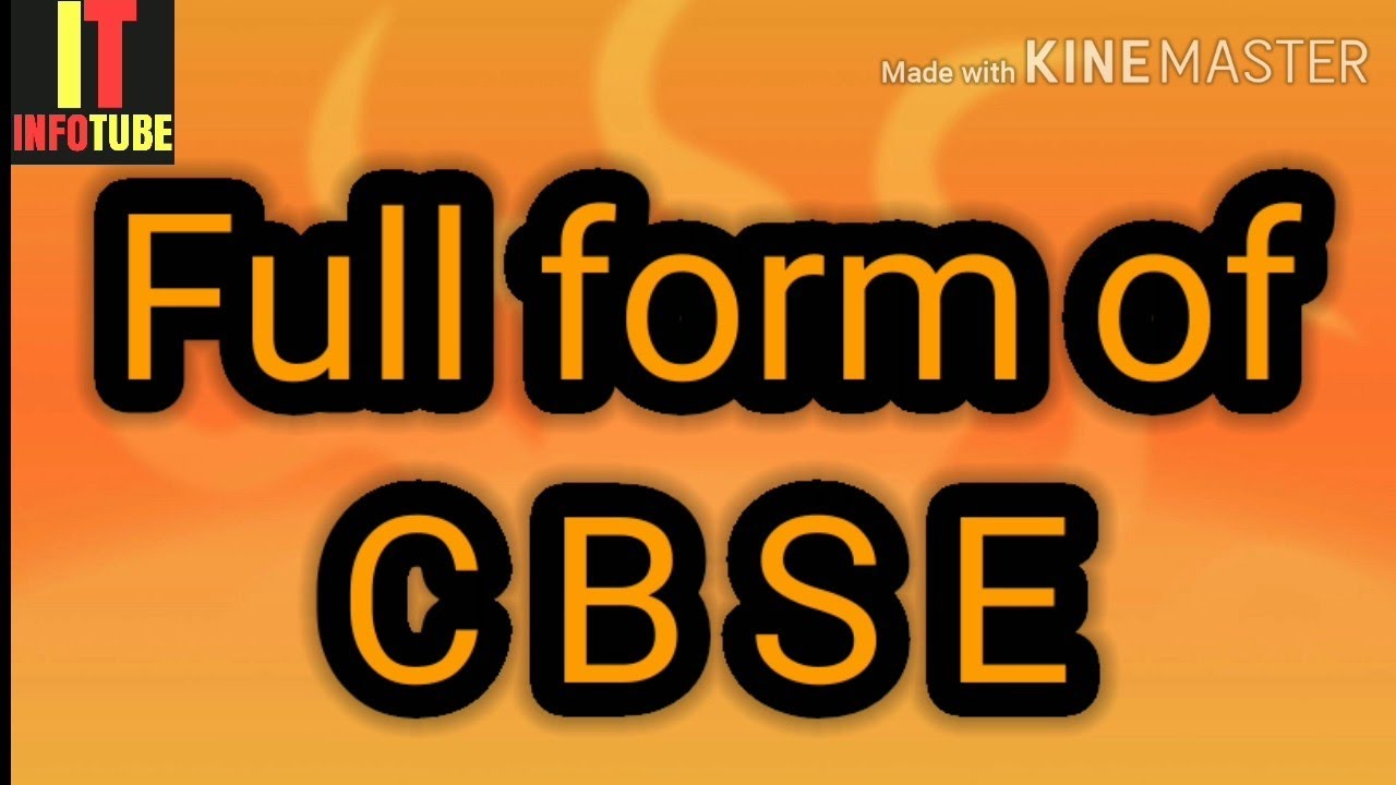 Full form of cbse | what is cbse - YouTube
