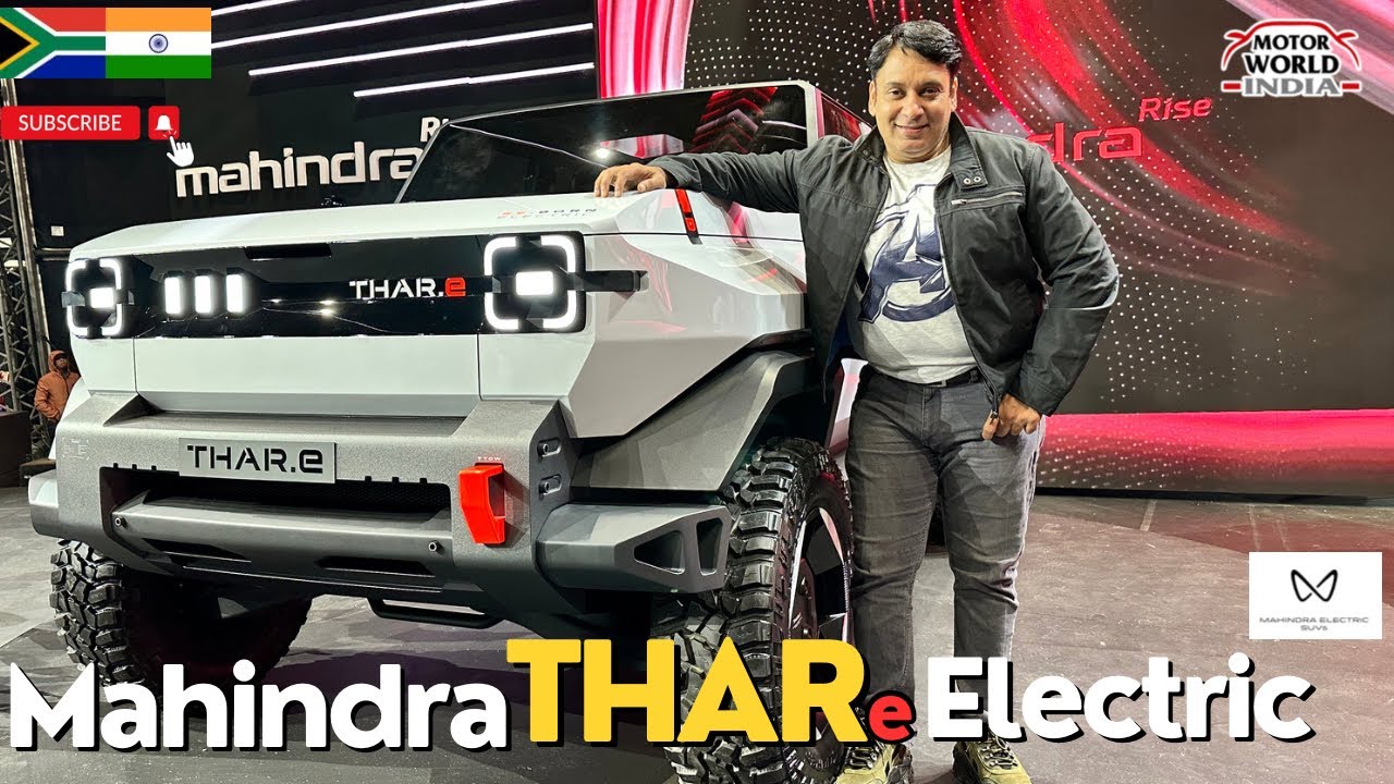 Mahindra THARe Electric SUV Concept unveiled in South Africa for the ...