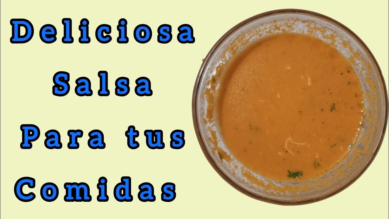 cómo hacer salsa para pastas y carnes, ( salsa de pimentón) - YouTube