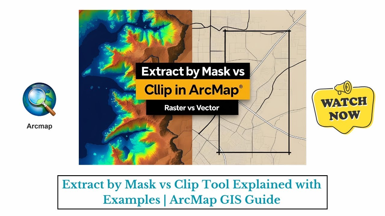 Extract by Mask vs Clip Tool Explained with Examples || ArcMap GIS ...