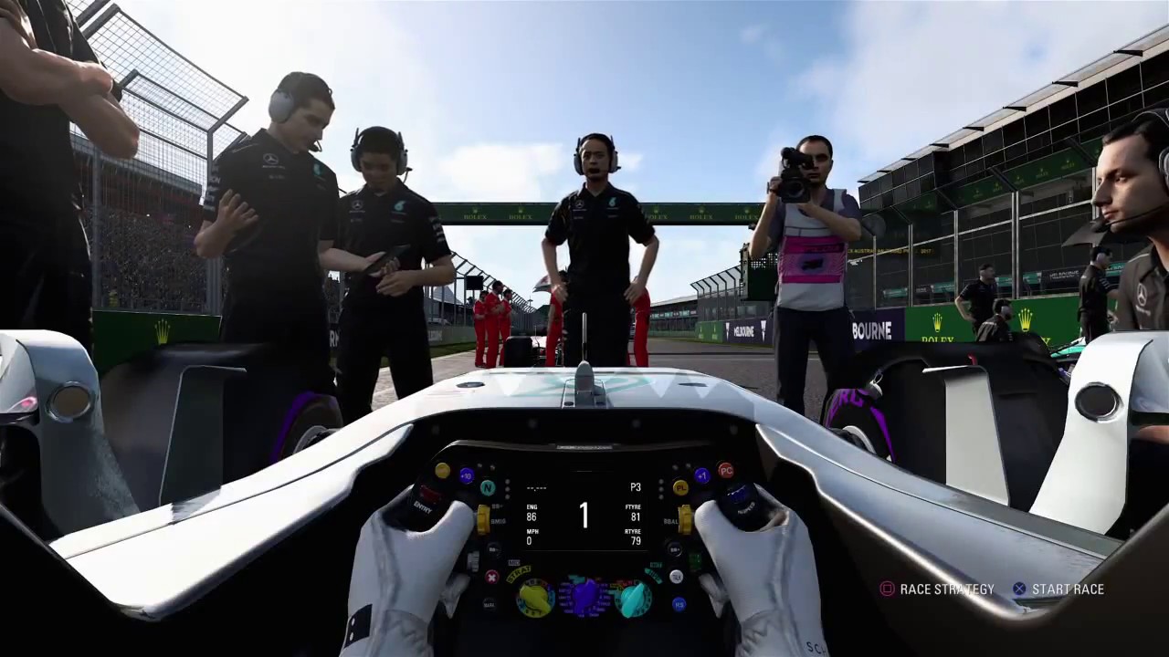 Formula 1 2017 PS4 game play ( Australia ) - YouTube