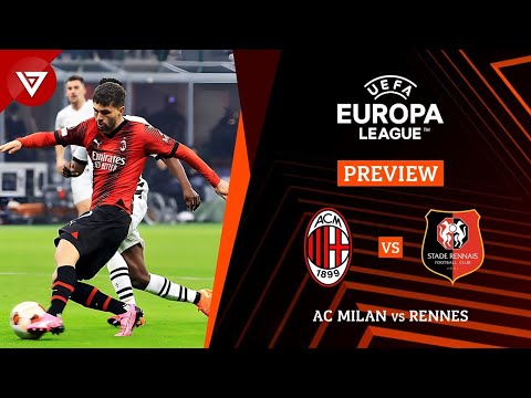 🔴 AC MILAN vs RENNES - UEFA Europa League 2023/24 Knockout Round PO Leg ...