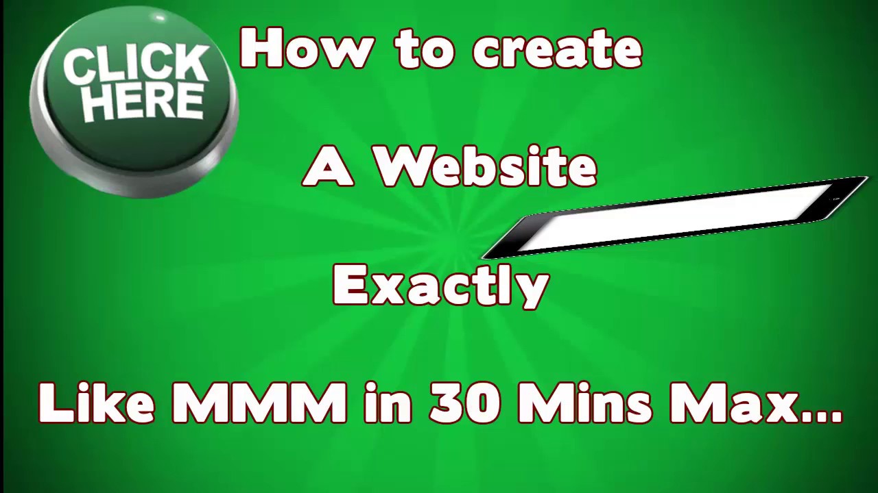 HOW TO CREATE A WEBSITE LIKE MMM IN LESS THAN 30 MINS WITH MMM SCRIPT ...