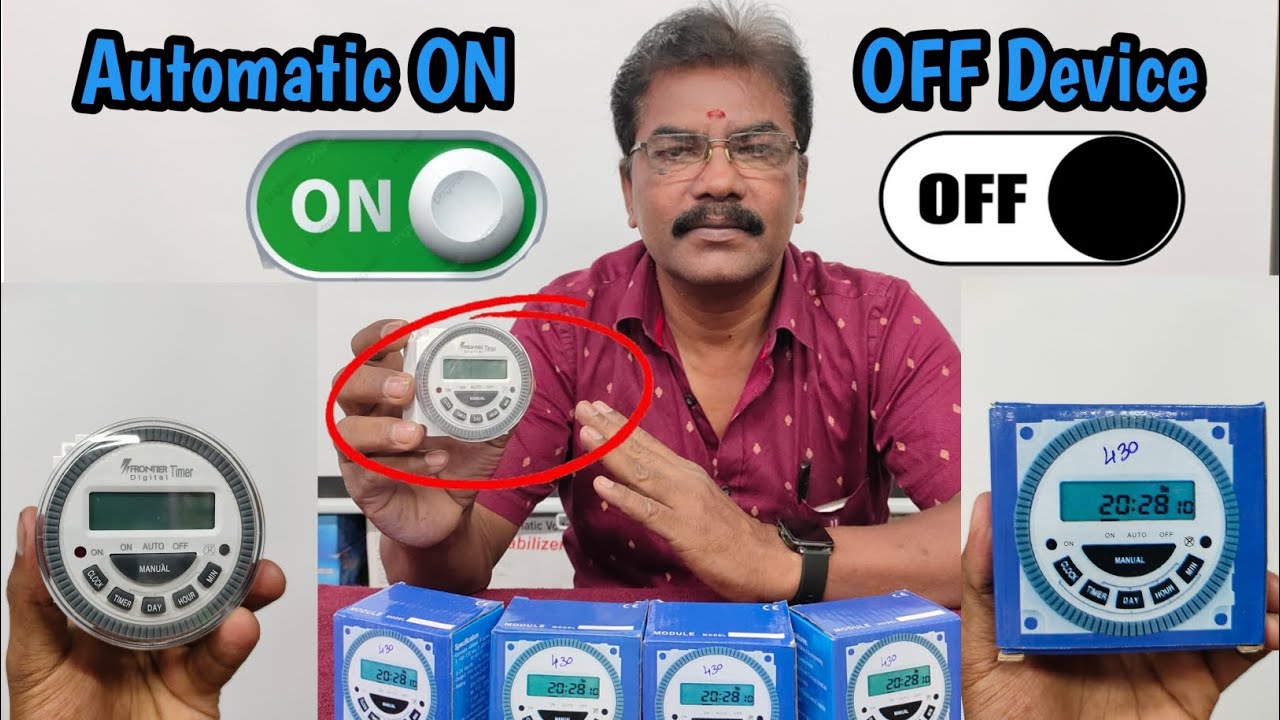 Automatic ON/OFF Timer Device for all electronic appliances, Save ...