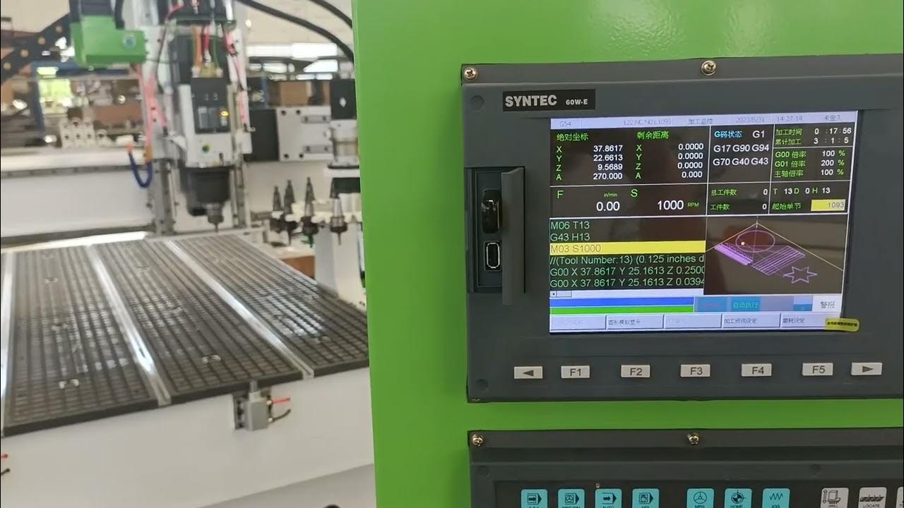 Syntec controller with different tools with different RPM - YouTube