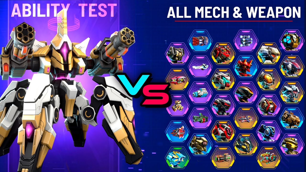 Blockhorn Ability Vs All Mech & Weapon - Mech Arena Robots - YouTube