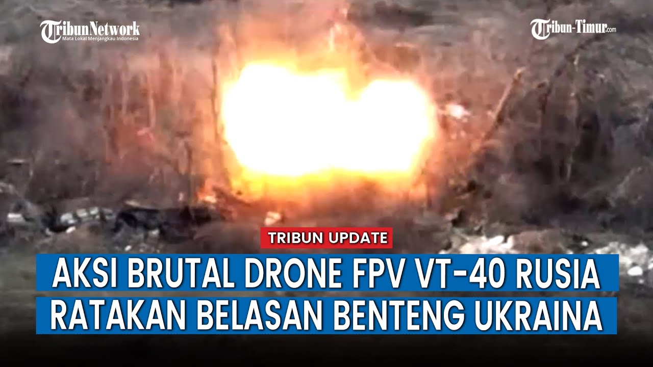 Gempur Lawannya dengan Drone FPV VT-40, Tentara Rusia Ledakkan 13 Posisi Ukraina! - YouTube