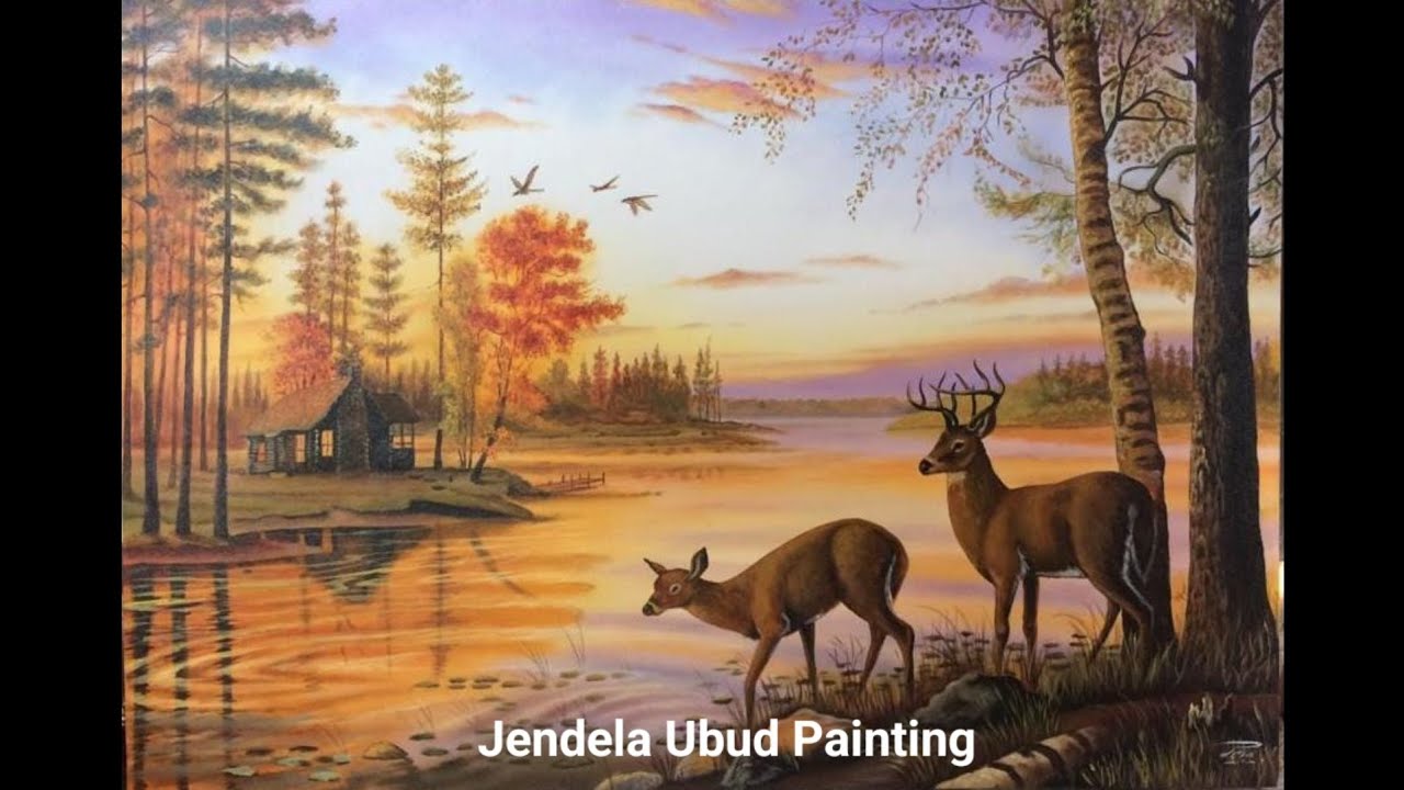 CARA MELUKIS RUSA / HOW TO DRAW DEER / HOW TO PAINT DEER / CARA ...