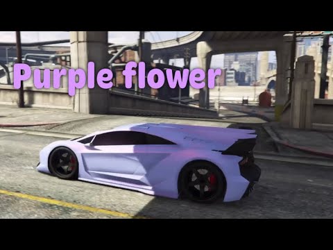 Gta 5 Online - Purple Flower (Modded Crew Color) - YouTube