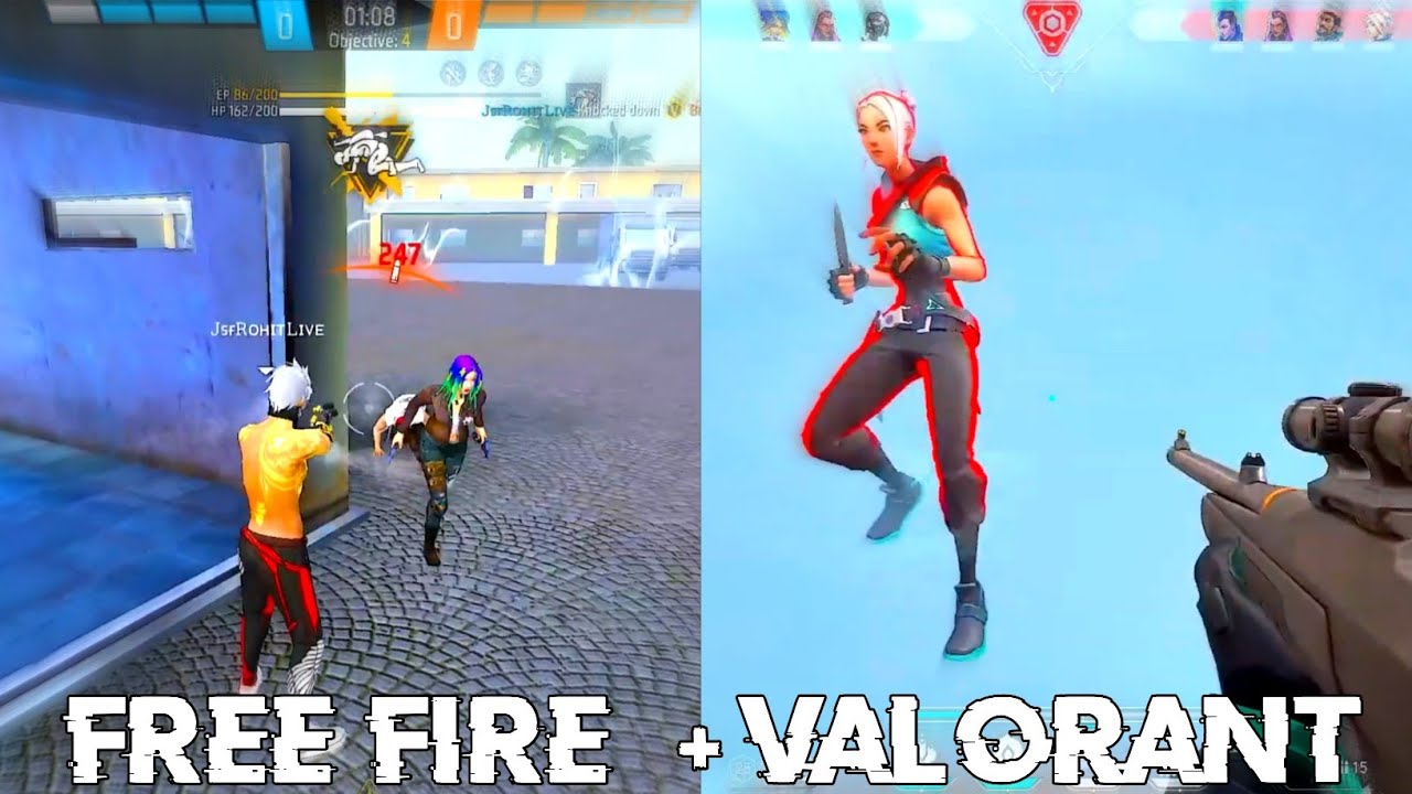 Garena Free Fire + @VALORANT 😉💖..... - YouTube