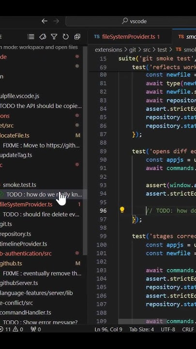 // TODO: Install Todo Tree in #vscode - YouTube