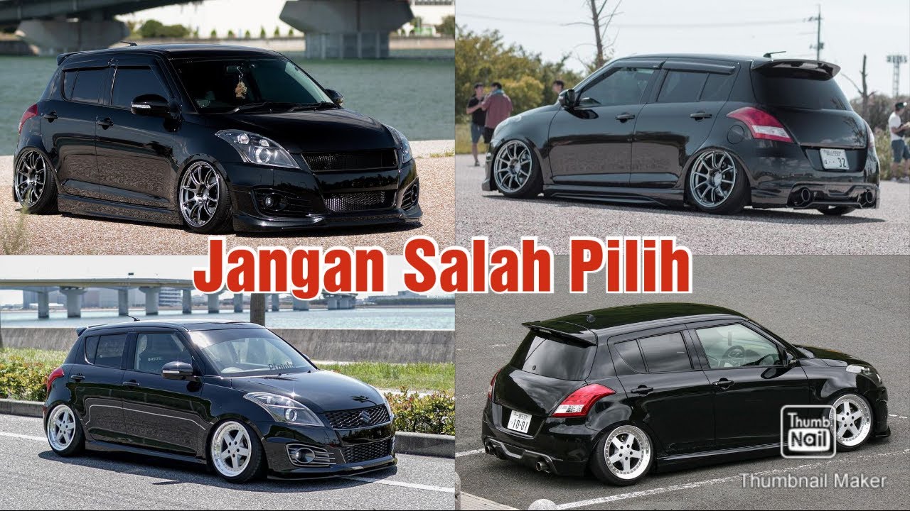 SUZUKI SWIFT MODIFIKASI | 20 Velg Terbaik | Warna Hitam - YouTube