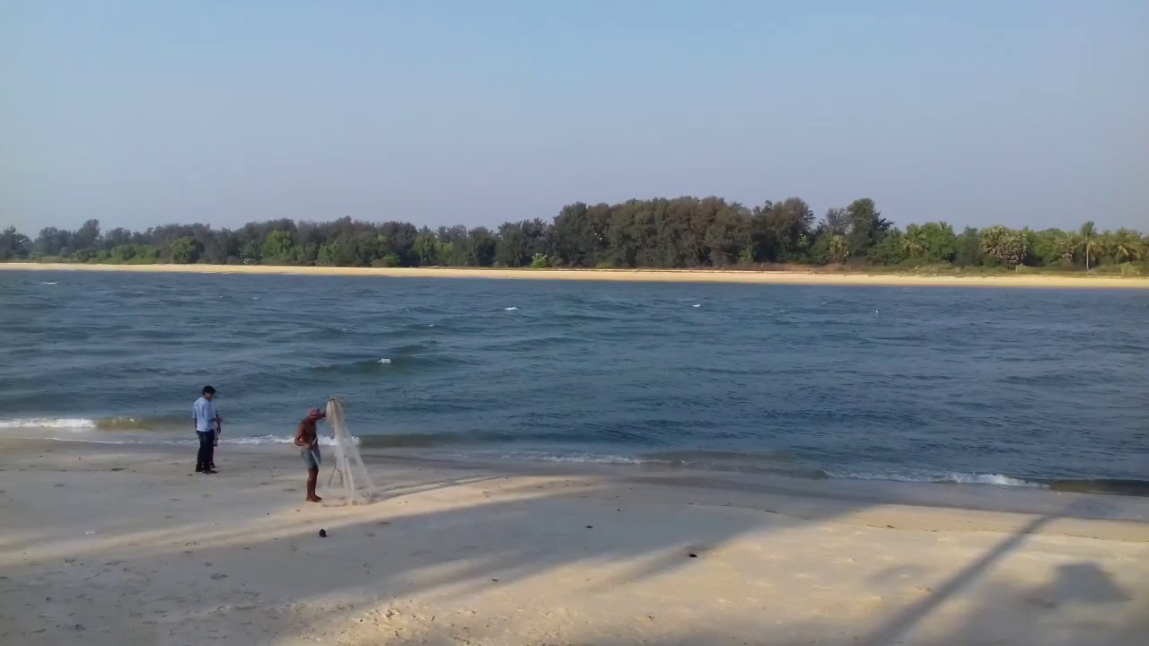 Delta Beach at Kodi Bengre, Udupi, Mangalore - YouTube