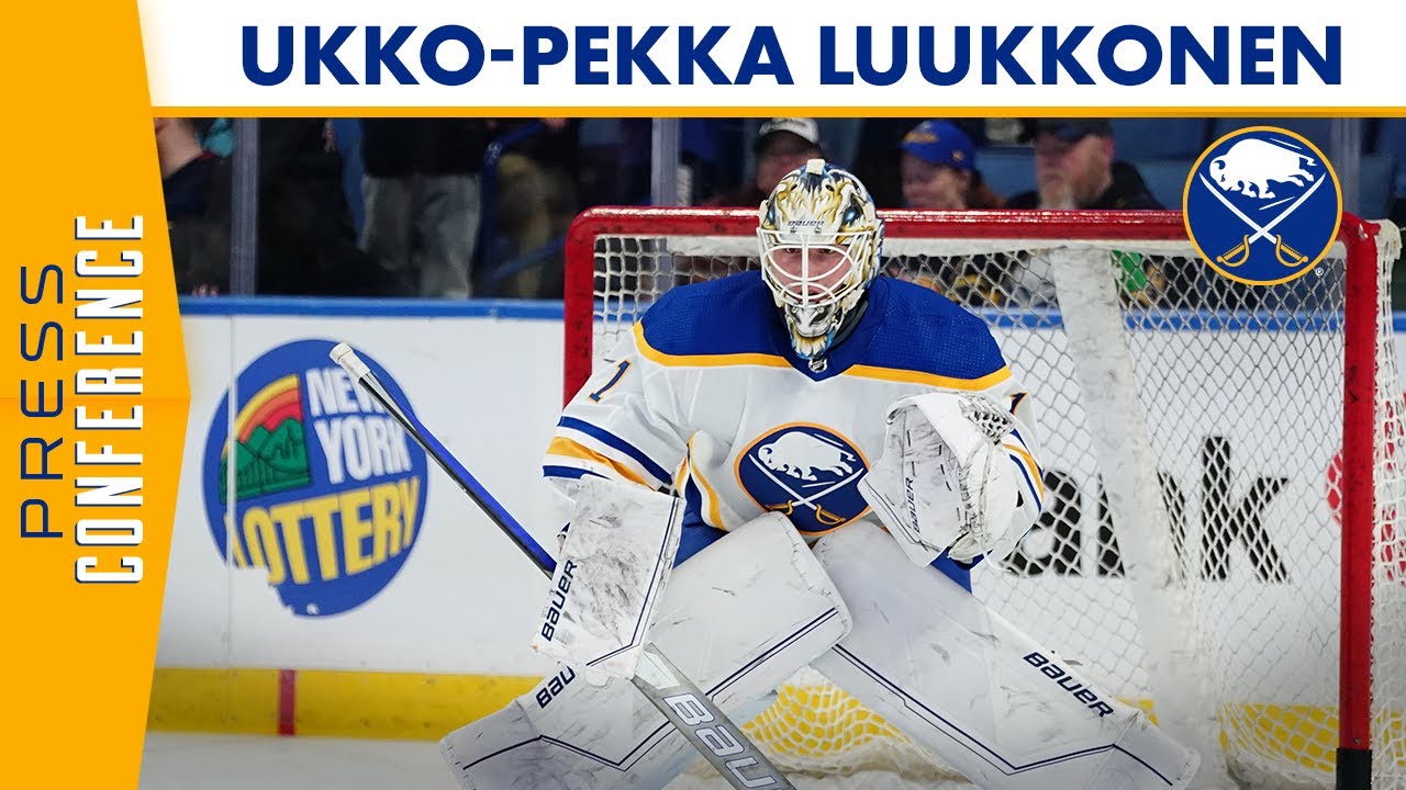 “We Played Well As A Team Tonight” | Buffalo Sabres Goalie Ukko-Pekka ...