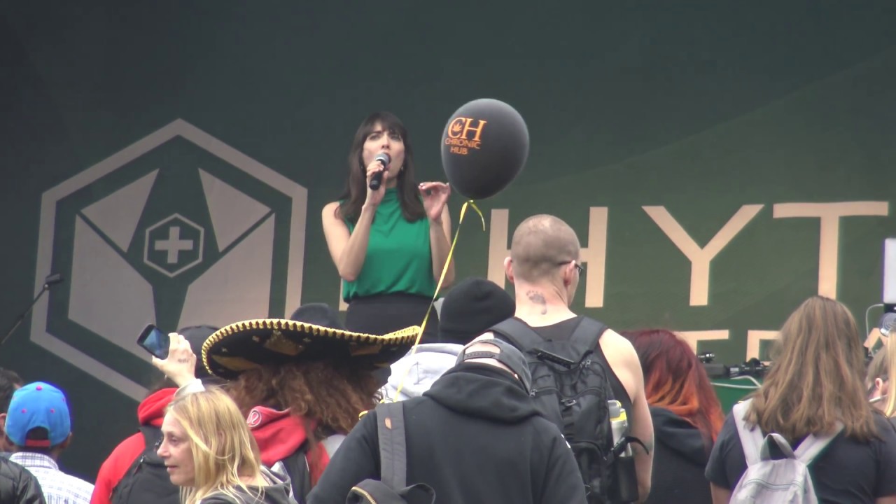 Jodie Emery Princess of Pot 420 Vancouver 2018 - YouTube